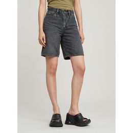G-Star Raw Shorts G-STAR "Viktoria Bermuda Shorts Clean Edge", Damen, Gr. 27, faded eolith grau, Obermaterial: 63% Baumwolle, 37% Baumwolle, Hosen Shorts