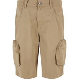 Cargoshorts Urban Classics "Urban Classics Herren Baggy Cargo Shorts", Herren, Gr. 28, Normalgr&ouml;&szlig;en, unionbeige, 100% Baumwolle, unifarben, normal, Hosen