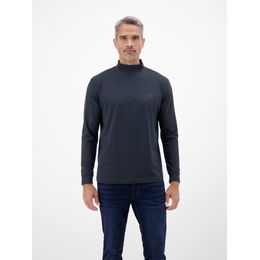 Sweatshirt Lerros "Herren-Shirt mit modischem Turtleneck", Herren, Gr. XL, classic navy, 95% Baumwolle, 5% Elasthan, Sweatshirts Sweatshirt
