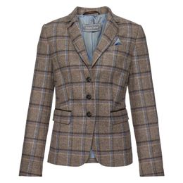 WHITE LABEL Karo-Blazer Braun/Blau (Gr&ouml;&szlig;e: 40)