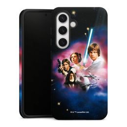 DeinDesign Galaxy S24 Handy Panzer Handyh&uuml;lle robuste Outdoor H&uuml;lle Schutzh&uuml;lle matt Star Wars Lightsaber Merchandise Tough Case