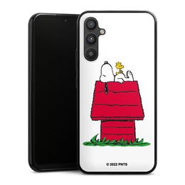 DeinDesign Galaxy A34 5G Handy Slim Case extra d&uuml;nn Silikon Handyh&uuml;lle schwarz H&uuml;lle Snoopy Peanuts Official Licensed Product Silikon Slim Case