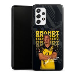 DeinDesign Galaxy A53 5G Handy Silikon H&uuml;lle Case schwarz Handyh&uuml;lle Borussia Dortmund Bvb Julian Brandt