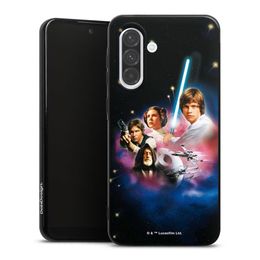 DeinDesign Galaxy A36 5G Handy Silikon H&uuml;lle Case schwarz Handyh&uuml;lle Star Wars Lightsaber Merchandise