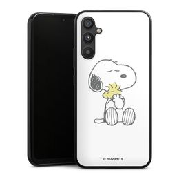 DeinDesign Galaxy A34 5G Handy Slim Case extra d&uuml;nn Silikon Handyh&uuml;lle schwarz H&uuml;lle Snoopy Love Peanuts Silikon Slim Case