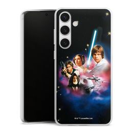 DeinDesign Galaxy S24+ Handy Silikon H&uuml;lle Case transparent Handyh&uuml;lle Star Wars Lightsaber Merchandise Silikon Case