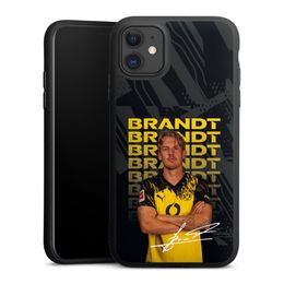DeinDesign iPhone 11 Handy Premium Silikon H&uuml;lle Handyh&uuml;lle schwarz Case Borussia Dortmund Julian Brandt Bvb Silikon Premium Case