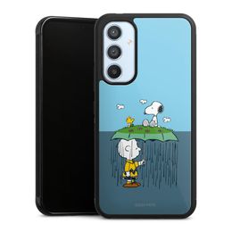 DeinDesign Galaxy A54 5G Handy Gallery Case Handyh&uuml;lle 9H Geh&auml;rtetes Glas R&uuml;ckseite H&uuml;lle Peanuts Children Snoopy Gallery Case