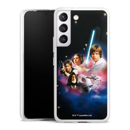 DeinDesign Galaxy S22 Handy Silikon H&uuml;lle Case transparent Handyh&uuml;lle Star Wars Lightsaber Merchandise Silikon Case