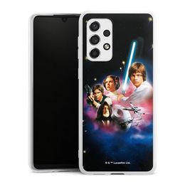 DeinDesign Galaxy A33 5G Handy Silikon H&uuml;lle Case transparent Handyh&uuml;lle Lightsaber Star Wars Merchandise Silikon Case