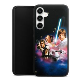 DeinDesign Galaxy A35 5G Handy Premium Silikon H&uuml;lle Handyh&uuml;lle schwarz Case Star Wars Lightsaber Merchandise Silikon Premium Case