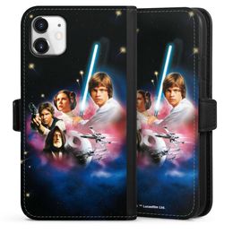DeinDesign iPhone 11 Handy Klapph&uuml;lle Handyh&uuml;lle aus Kunst Leder schwarz Flip Case Star Wars Lightsaber Merchandise Sideflip mit Lasche