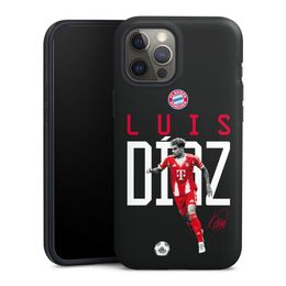 DeinDesign iPhone 12 Pro Handy Panzer Handyh&uuml;lle robuste Outdoor H&uuml;lle Schutzh&uuml;lle matt Fc Bayern M&uuml;nchen Official Licensed Product Luis Diaz Tough Case