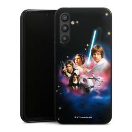 DeinDesign Galaxy A34 5G Handy Silikon H&uuml;lle Case schwarz Handyh&uuml;lle Star Wars Lightsaber Merchandise