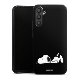 DeinDesign Galaxy A34 5G Handy Slim Case extra d&uuml;nn Silikon Handyh&uuml;lle schwarz H&uuml;lle Official Licensed Product Snoopy Peanuts Silikon Slim Case