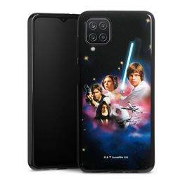 DeinDesign Galaxy A12 Handy Silikon H&uuml;lle Case schwarz Handyh&uuml;lle Lightsaber Star Wars Merchandise