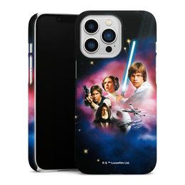 DeinDesign iPhone 13 Pro Handy Premium Case Smartphone Handyh&uuml;lle Schutzh&uuml;lle matt Star Wars Lightsaber Merchandise Premium Case