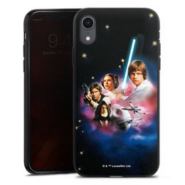 DeinDesign iPhone Xr Handy Silikon H&uuml;lle Case schwarz Handyh&uuml;lle Star Wars Lightsaber Merchandise