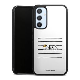 DeinDesign Galaxy A54 5G Handy Gallery Case Handyh&uuml;lle 9H Geh&auml;rtetes Glas R&uuml;ckseite H&uuml;lle Snoopy Dog Peanuts Gallery Case
