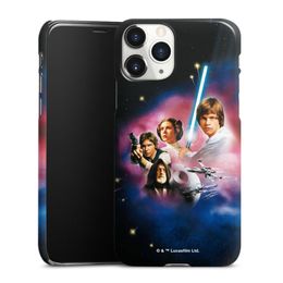 DeinDesign iPhone 11 Pro Handy Premium Case Smartphone Handyh&uuml;lle Schutzh&uuml;lle gl&auml;nzend Lightsaber Star Wars Merchandise Premium Case