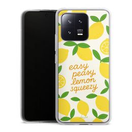 DeinDesign Xiaomi 13 Handy Silikon H&uuml;lle Case transparent Handyh&uuml;lle Spruch Statement Lemon Silikon Case