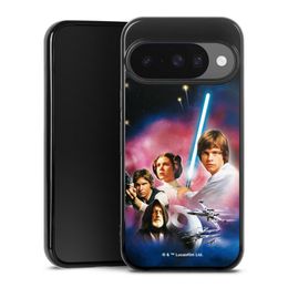 DeinDesign Google Pixel 10 Handy Silikon H&uuml;lle Case schwarz Handyh&uuml;lle Star Wars Lightsaber Merchandise