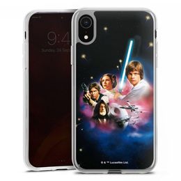 DeinDesign iPhone Xr Handy Silikon H&uuml;lle Case transparent Handyh&uuml;lle Star Wars Lightsaber Merchandise Silikon Case