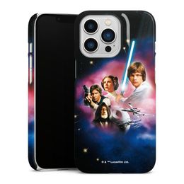 DeinDesign iPhone 13 Pro Handy Premium Case Smartphone Handyh&uuml;lle Schutzh&uuml;lle gl&auml;nzend Star Wars Lightsaber Merchandise Premium Case