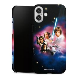 DeinDesign iPhone 16 Plus Handy Premium Case Smartphone Handyh&uuml;lle Schutzh&uuml;lle matt Star Wars Lightsaber Merchandise Premium Case