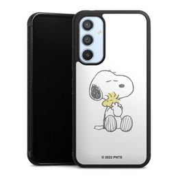DeinDesign Galaxy A54 5G Handy Gallery Case Handyh&uuml;lle 9H Geh&auml;rtetes Glas R&uuml;ckseite H&uuml;lle Snoopy Love Peanuts Gallery Case