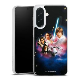 DeinDesign Galaxy A36 5G Handy Silikon H&uuml;lle Case transparent Handyh&uuml;lle Star Wars Lightsaber Merchandise Silikon Case