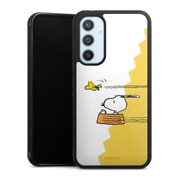 DeinDesign Galaxy A54 5G Handy Gallery Case Handyh&uuml;lle 9H Geh&auml;rtetes Glas R&uuml;ckseite H&uuml;lle Snoopy Peanuts Children Gallery Case
