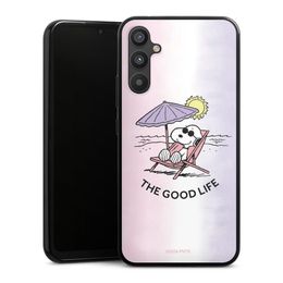 DeinDesign Galaxy A34 5G Handy Slim Case extra d&uuml;nn Silikon Handyh&uuml;lle schwarz H&uuml;lle Snoopy Official Licensed Product Peanuts Silikon Slim Case