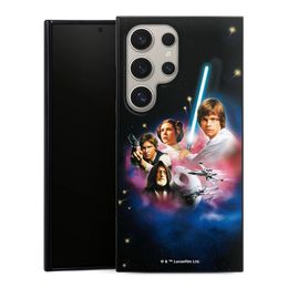 DeinDesign Galaxy S24 Ultra Handy Silikon H&uuml;lle Case schwarz Handyh&uuml;lle Star Wars Lightsaber Merchandise