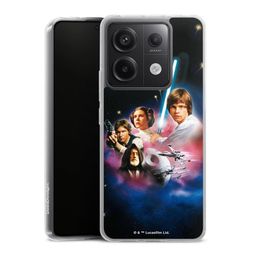 DeinDesign Xiaomi Redmi Note 13 Pro 5G Handy Silikon H&uuml;lle Case transparent Handyh&uuml;lle Star Wars Lightsaber Merchandise Silikon Case