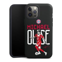DeinDesign iPhone 12 Pro Handy Panzer Handyh&uuml;lle robuste Outdoor H&uuml;lle Schutzh&uuml;lle matt Fc Bayern M&uuml;nchen Michael Olise Official Licensed Product Tough Case
