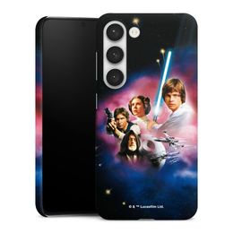 DeinDesign Galaxy S23 Handy Premium Case Smartphone Handyh&uuml;lle Schutzh&uuml;lle matt Star Wars Lightsaber Merchandise Premium Case