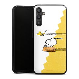 DeinDesign Galaxy A34 5G Handy Slim Case extra d&uuml;nn Silikon Handyh&uuml;lle schwarz H&uuml;lle Snoopy Peanuts Children Silikon Slim Case