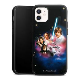 DeinDesign iPhone 12 mini Handy Premium Silikon H&uuml;lle Handyh&uuml;lle schwarz Case Star Wars Lightsaber Merchandise Silikon Premium Case