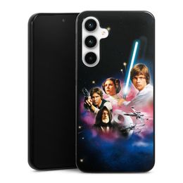 DeinDesign Galaxy A35 5G Handy Silikon H&uuml;lle Case schwarz Handyh&uuml;lle Star Wars Lightsaber Merchandise