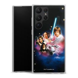 DeinDesign Galaxy S23 Ultra Handy Silikon H&uuml;lle Case transparent Handyh&uuml;lle Star Wars Lightsaber Merchandise Silikon Case