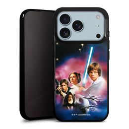 DeinDesign iPhone 17 Pro Handy Silikon H&uuml;lle Case schwarz Handyh&uuml;lle Star Wars Lightsaber Merchandise