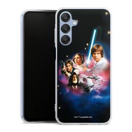 DeinDesign Galaxy A25 5G Handy Silikon H&uuml;lle Case transparent Handyh&uuml;lle Star Wars Lightsaber Merchandise Silikon Case