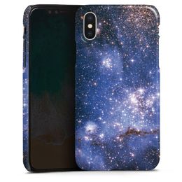 DeinDesign iPhone Xs Handy Premium Case Smartphone Handyh&uuml;lle Schutzh&uuml;lle gl&auml;nzend Weltall Galaxy Weltraum Premium Case