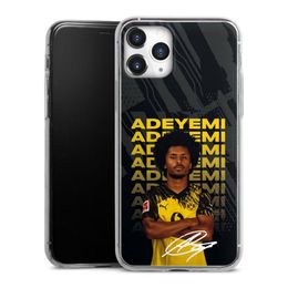 DeinDesign iPhone 11 Pro Handy Slim Case Silikon Handyh&uuml;lle transparent H&uuml;lle extra d&uuml;nn Borussia Dortmund Bvb Karim Adeyemi Silikon Slim Case