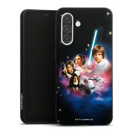 DeinDesign Galaxy A36 5G Handy Premium Silikon H&uuml;lle Handyh&uuml;lle schwarz Case Star Wars Lightsaber Merchandise Silikon Premium Case