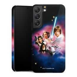 DeinDesign Galaxy S22 Handy Premium Case Smartphone Handyh&uuml;lle Schutzh&uuml;lle matt Star Wars Lightsaber Merchandise Premium Case