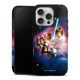 DeinDesign iPhone 16 Pro Handy Panzer Handyh&uuml;lle robuste Outdoor H&uuml;lle Schutzh&uuml;lle matt Star Wars Lightsaber Merchandise Tough Case