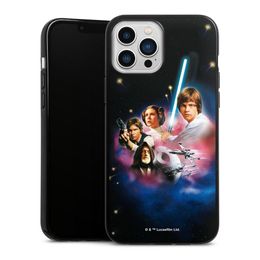 DeinDesign iPhone 13 Pro Max Handy Silikon H&uuml;lle Case schwarz Handyh&uuml;lle Star Wars Lightsaber Merchandise