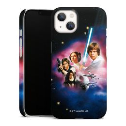 DeinDesign iPhone 13 Handy Premium Case Smartphone Handyh&uuml;lle Schutzh&uuml;lle matt Star Wars Lightsaber Merchandise Premium Case
